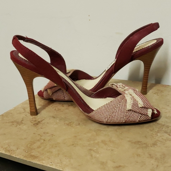 Lela Rose | Shoes | Red Bow Sandals Sz 55 | Poshmark
